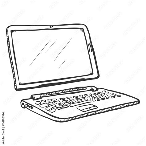 Laptop Keyboard Sketch
