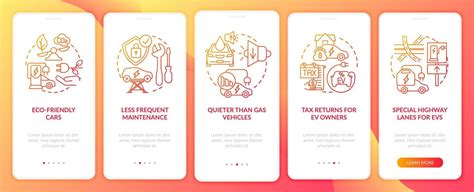 Ev Benefits Onboarding Mobile App Page Screen 3159696 Vector Art At Vecteezy