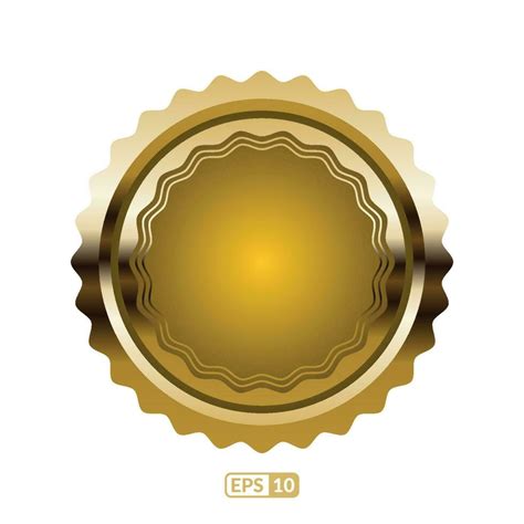 Gold Seal Vector Illustration Luxury Yellow Badge And Label 26289281