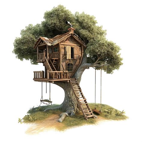 Premium Vector Tree House Vector