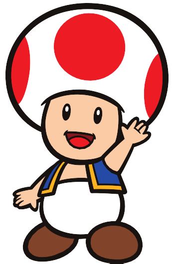File Toad Waving Svg Super Mario Wiki The Mario Encyclopedia