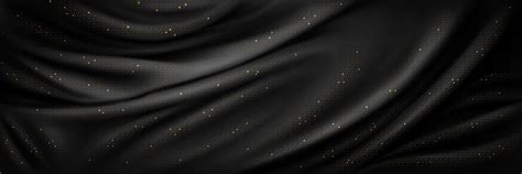 Tecido De Seda Preto Luxuoso Com Glitter Dourado Vetor Grátis