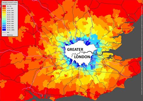 Population Working In London Vivid Maps