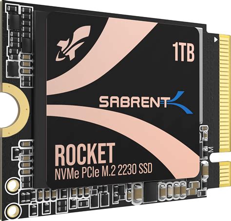 SABRENT 2230 M 2 NVMe Gen 4 1TB SSD 4750MB S Read PCIe 4 0 X4 Internal
