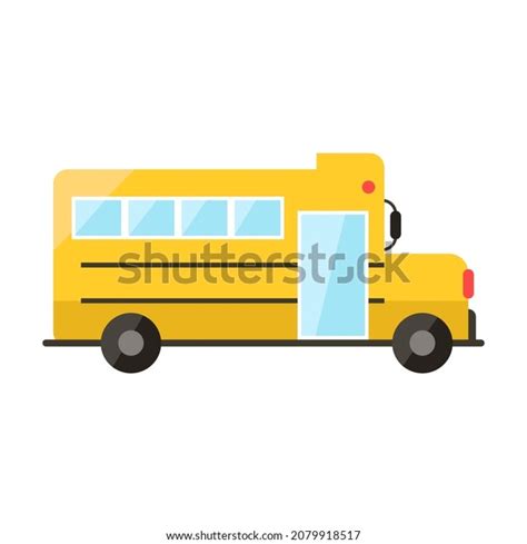 스쿨 버스 플랫 클립파트 벡터 그림 스톡 벡터로열티 프리 2079918517 Shutterstock
