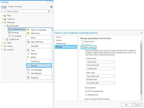 Enable Editor TrackingArcGIS Pro Documentation