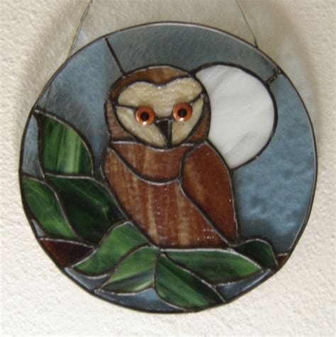 Stained Glass Owl Wall Hanging Stained Glass Patterns Stained Glass