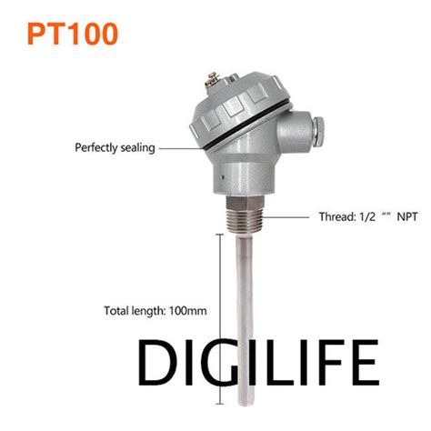 Jual Temperature Transmitter 50 200c RTD 4 20mA Sensor PT100
