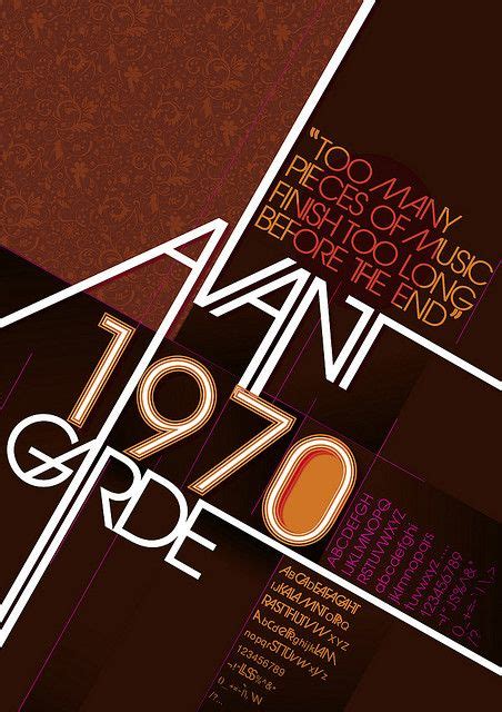 Avant Garde Font Poster Design