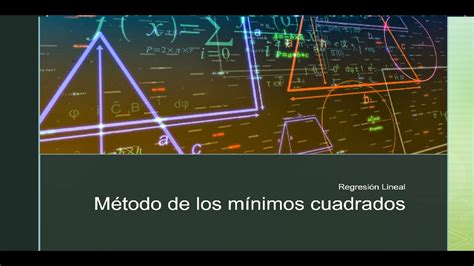 Ecuacion Lineal De Minimos Cuadrados Lema