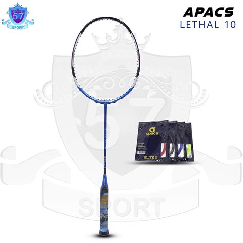 Jual Raket Original Apacs Lethal 10 Bonus Senar Badminton Shopee