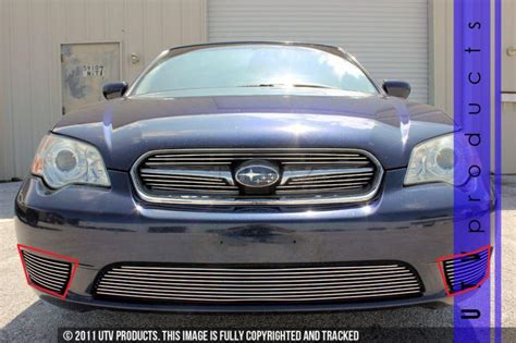 Buy 2005 2007 Subaru LEGACY FOG LIGHTS 2PC CHROME BILLET GRILLE KIT