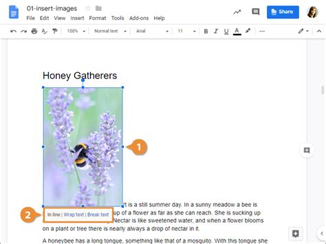 How To Wrap Text In Google Docs CustomGuide