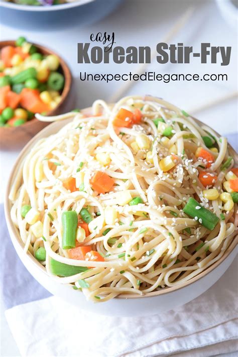 Korean Stir Fry Noodles