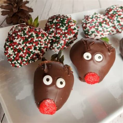 Christmas Chocolate Covered Strawberries Recipe Kim Schob