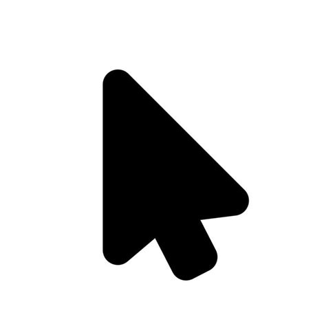 Linha Do ícone Do Cursor Do Mouse Isolada No Fundo Branco ícone Liso