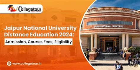 Jaipur National University Distance Education 2024 Admission Course