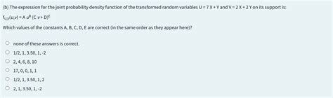solved suppose that x and y are statistically independent