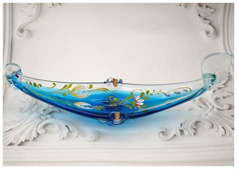 Vintage Murano Glass Venetian Sculpture Gondola Ashtray Etsy