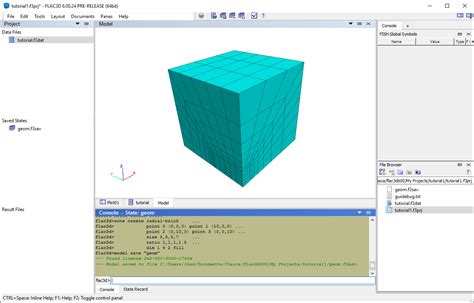 Tutorial Illustrative Model Mechanics Of Using Flac D Flac D