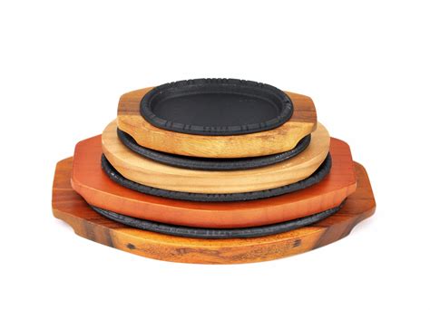 Korean Cast Iron Barbecue Sizzling Plate Oval 타원 무쇠 판 Ekitchenary