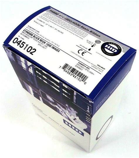 HID Fargo Smartload Ribbon Cartridge Model DTC Resin Ribbon Ink Ribbons