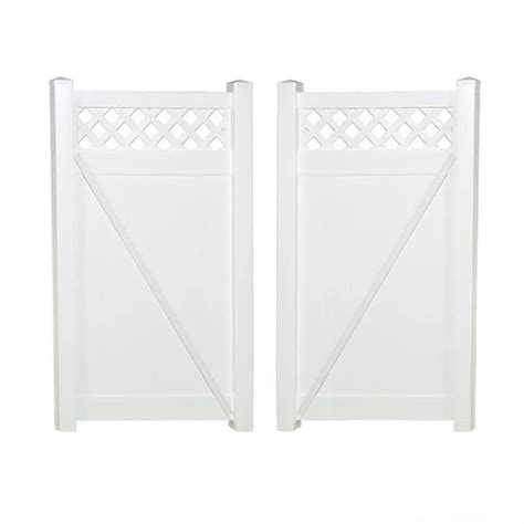 Weatherables Ashton 74 Ft W X 6 Ft H White Vinyl Privacy Fence