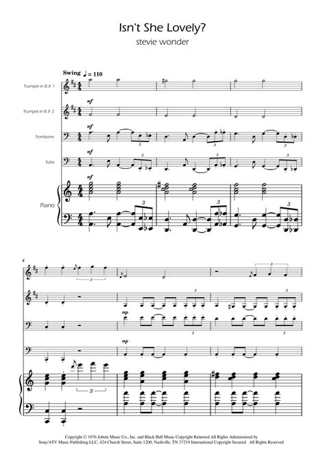 Isnt She Lovely Arr Ygor Nunes By Stevie Wonder Sheet Music For