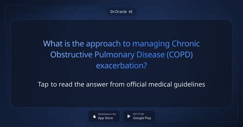 What Is The Approach To Managing Chronic Obstructive Pulmonary Disease Copd Exacerbation
