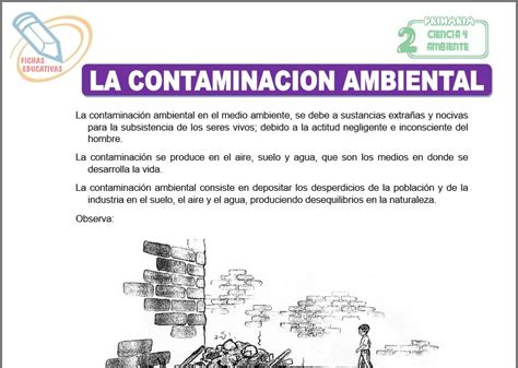 La Contaminaci N Ambiental Para Segundo De Primaria 147696 The Best