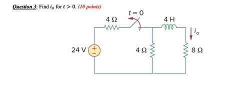Solved Question Find I For T Points Chegg