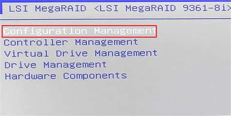 Management And Configuration Of RAID Arrays On LSI MegaRAID I And RAID