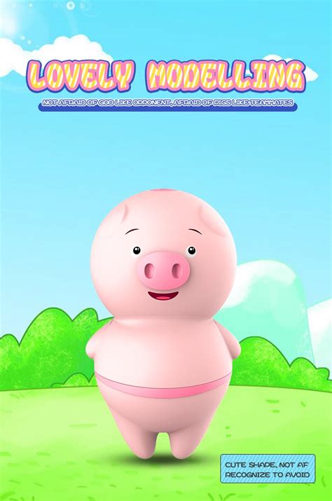 Vibrateur de cochon de couleur Œuf vibrant cochon cunnilingus pour