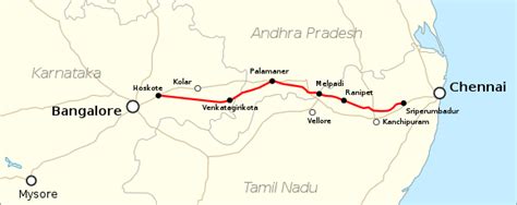 Bangalore Chennai Expressway Route Map Cost Progress And More
