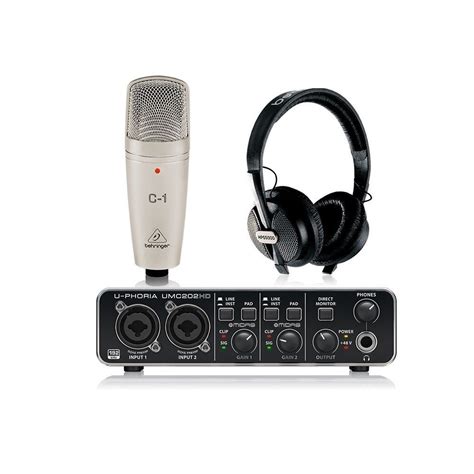 Kit De Grabacion Behringer Pro U Phoria Studio C1 Um2 Hps500
