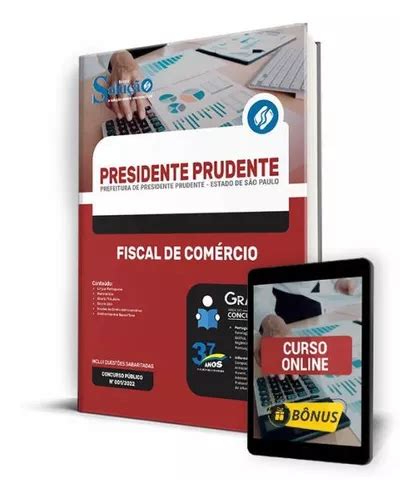 Apostila Pref Presidente Prudente Sp 2022 Fiscal De Comércio