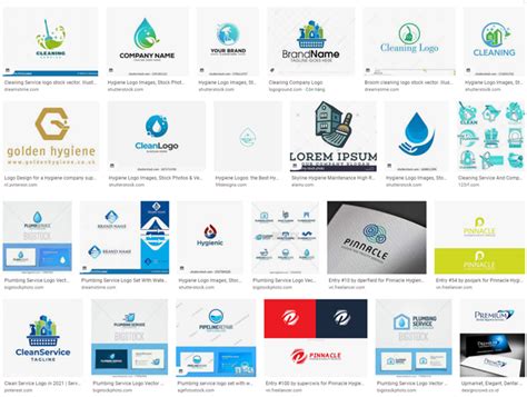 Thiết kế logo công ty vệ sinh dịch vụ vệ sinh công nghiệp dọn vệ sinh