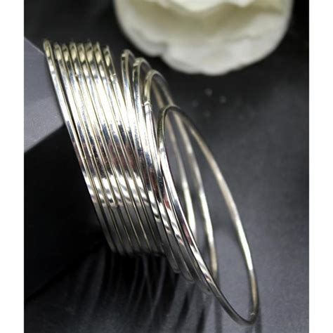 Pack Of 12 Bangles For Girls Women Silver Daraz Pk