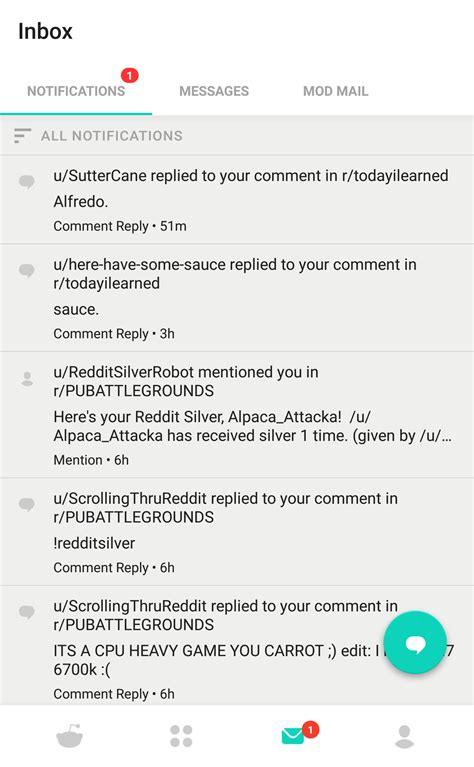 reddit says i still have a notification despite having opened all of