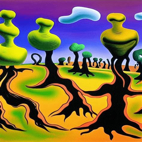Pintura al óleo en estilo Salvador Dalí Creative Fabrica
