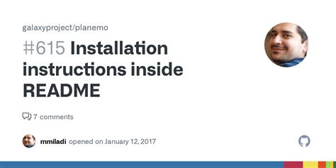 Installation Instructions Inside Readme · Issue 615 · Galaxyproject