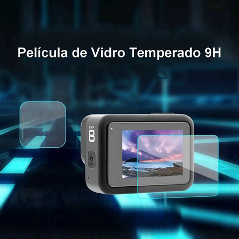 Películas Vidro LCD s e Lente para GoPro Telesin