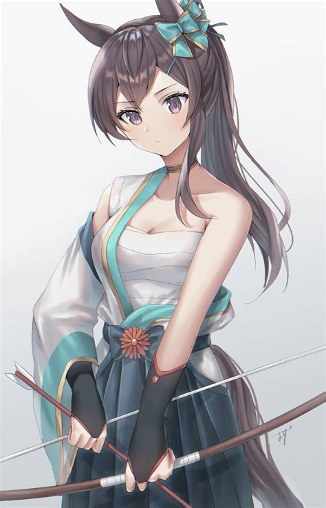 Fan Art Animal Ears Bow And Arrow Mejiro Dober Horse Girls
