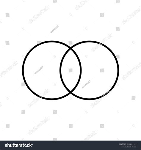 설정된 이론에서 두 세트와 벤 다이어그램의 스톡 벡터로열티 프리 2200811359 Shutterstock