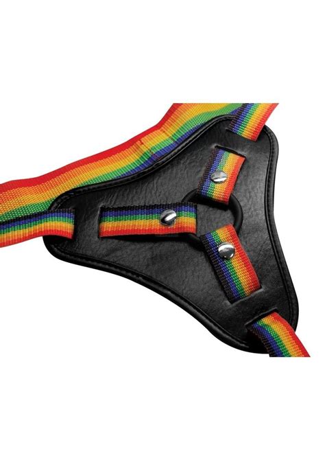 Strap U Take The Rainbow Universal Harness Rainbow Love Bound