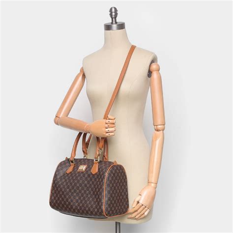 Bolsa Couro Luz Da Lua Baú Monograma Feminina Marrom Zattini
