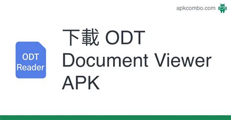 Odt Document Viewer Apk Android App 免費下載