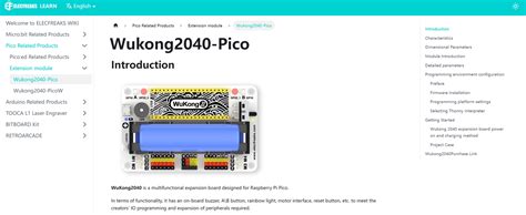 Amazon Com ELECFREAKS Wukong2040 Expansion Board Adapter For Raspberry Pi Pico Breakout Board