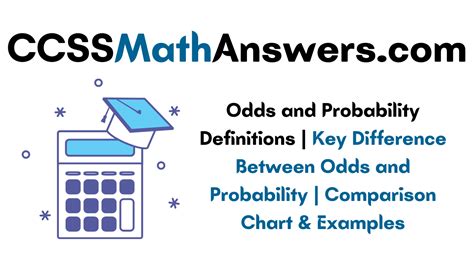 Odds And Probability Definitions Key Difference Between Odds And