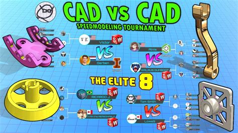 Nov 19 3d Cad Speedmodeling Tournament The Final 8 Youtube